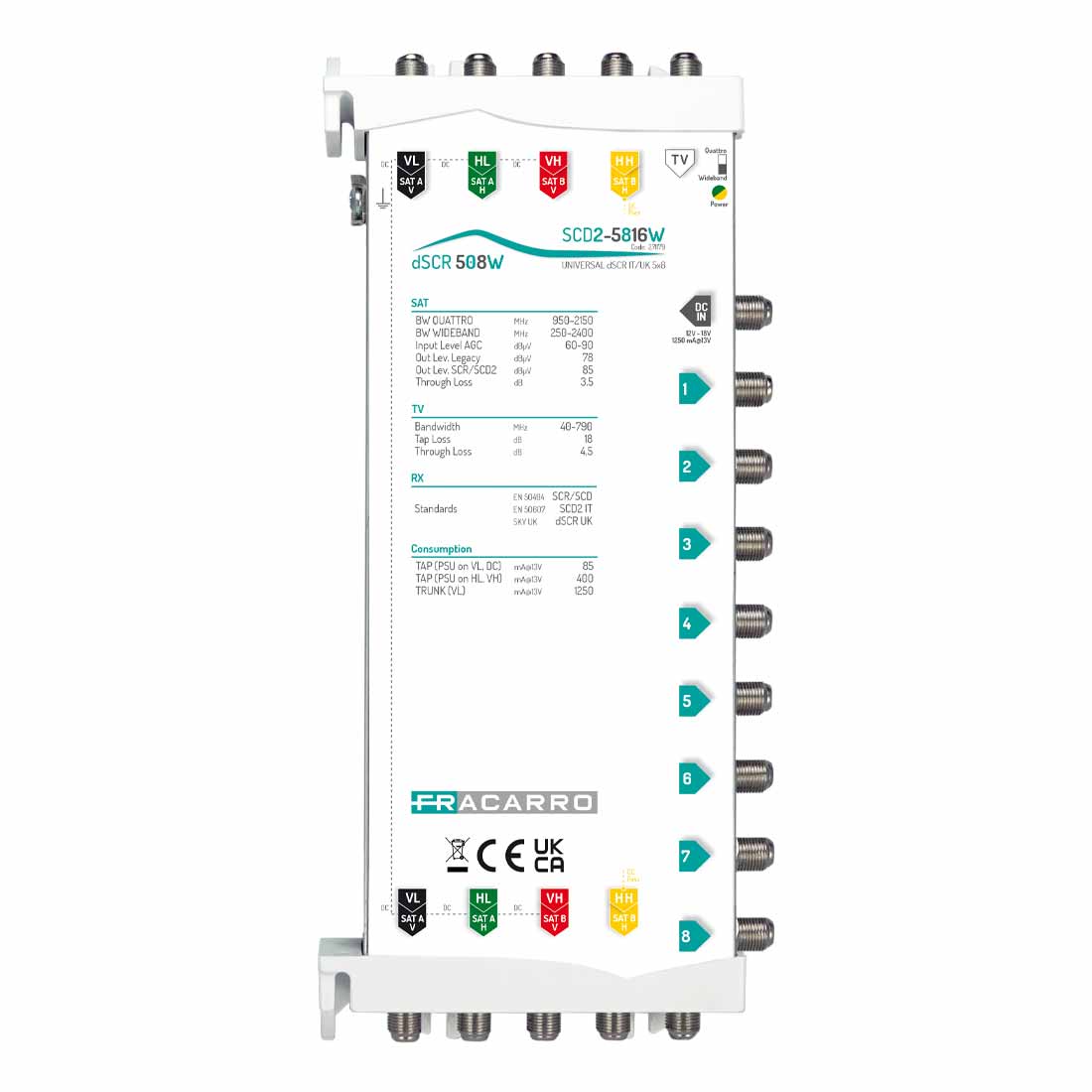 SCD2 5816W Fracarro Radioindustrie SRL SCD2 5816W Fracarro Radioindustrie SRL
